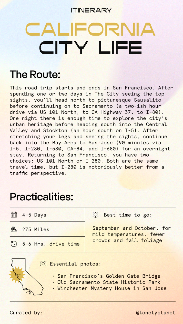 The Mixtape California: the ultimate city road trip guide - Lonely Planet