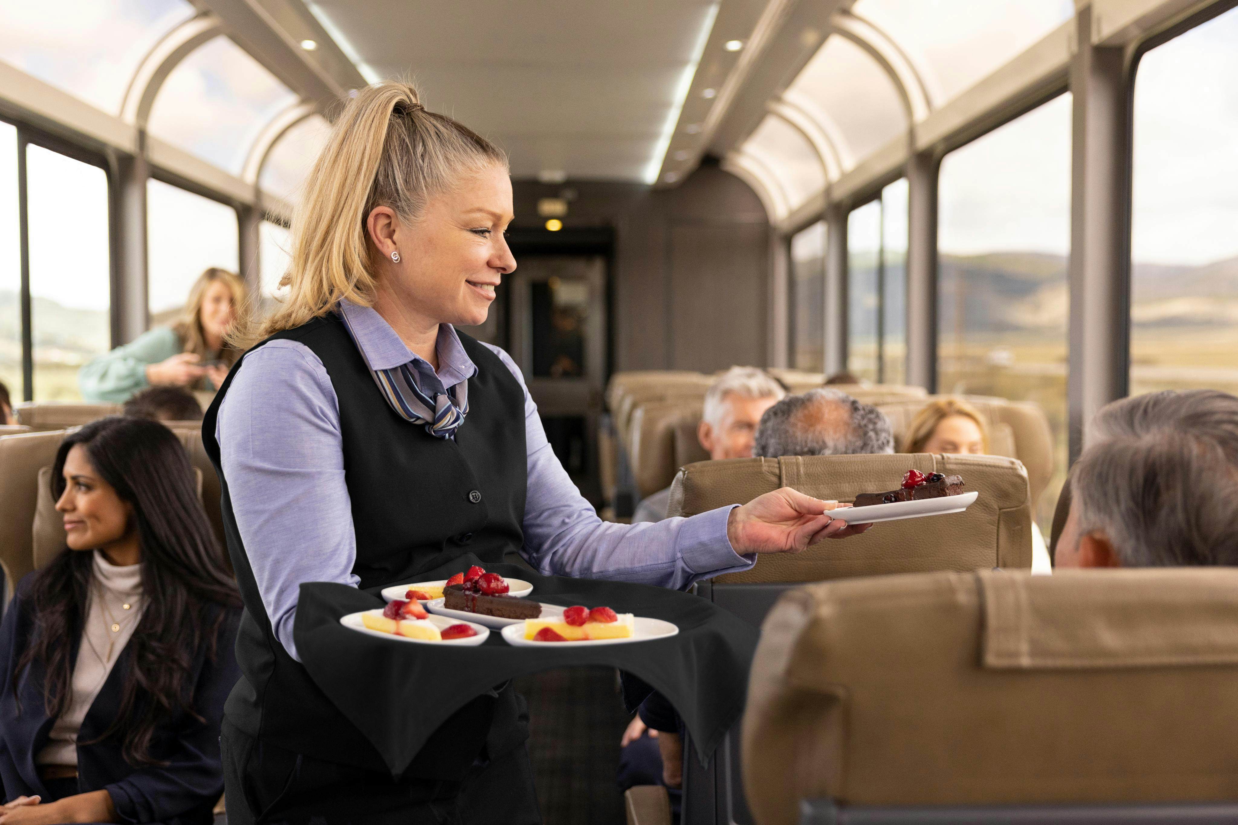 Riding in luxury on Canyon Spirit's Rockies to the Red Rocks train ...