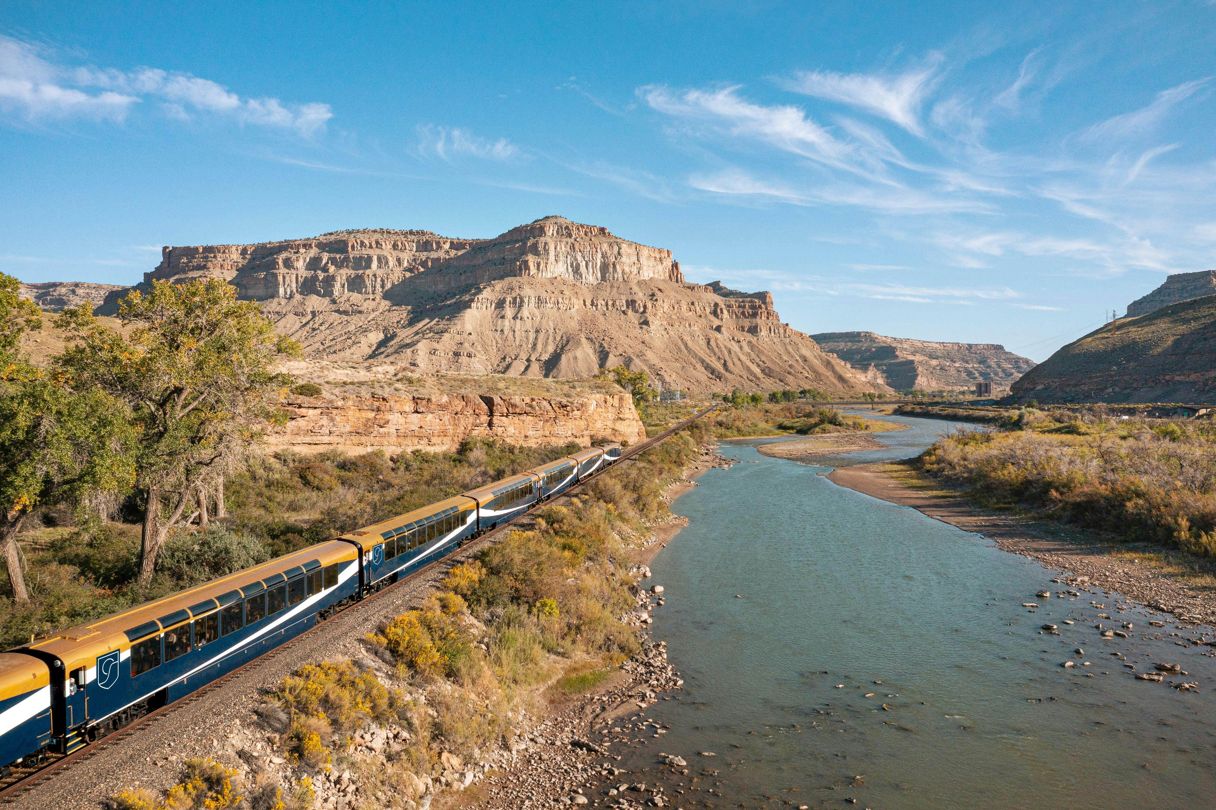 Riding in luxury on Canyon Spirit's Rockies to the Red Rocks train ...